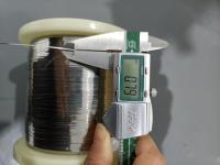 China 1/4H Hardness Pure Nickel Alloy Wire - 462MPa Tensile Strength, 35% Elongation, 0.025-10mm Diameter Range for sale