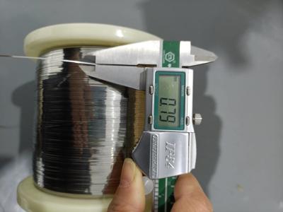 China 1/4H Hardness Pure Nickel Alloy Wire - 462MPa Tensile Strength, 35% Elongation, 0.025-10mm Diameter Range for sale