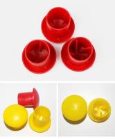China Plastic Safety Mushroom Rebar Cap for 8-32mm Threaded Steel Bars - Orange/Red/Yellow Construction Safety Covers for sale