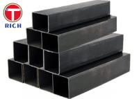 China Black Color Rectangular Steel Tubing ERW / Hot Rolled For Auto Parts for sale