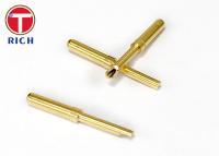 China Custom CNC Brass Parts Painting Copper Pin Crown Spring Connector for sale