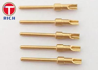 China Brass Custom CNC Machined Parts For Transmission Signal Probe Sheet for sale