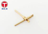 China Brass Custom CNC Machined Parts For Transmission Signal Probe Sheet for sale