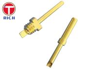 China Brass Custom CNC Machined Parts For Transmission Signal Probe Sheet for sale