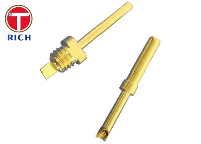 China Custom CNC Brass Parts Connector Punching Female Hole Copper Pin for sale