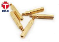 China OEM CNC Brass Parts For Copper Fiber Optic AC / DC Pin Metal Processing for sale