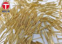 China Barrel Plating Processing CNC Brass Parts Connector Probe Copper Needle Brass Bed Parts for sale