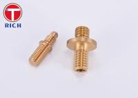 China Brass Cnc Turned Parts Mechanical hardware processing copper parts turning precision textile machine parts for sale