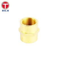 China Threaded Pipe Coupling CNC Brass Parts Direct Internal Thread Straight Through Hardware for sale