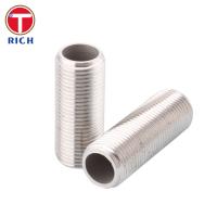 China 304 Stainless Steel Through Outer Wire Hollow Fully Threaded Pipe Through Plate Joint for sale