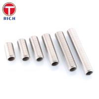 China 304 Stainless Steel Through Outer Wire Hollow Fully Threaded Pipe Through Plate Joint for sale