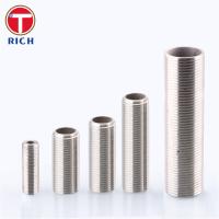 China 304 Stainless Steel Through Outer Wire Hollow Fully Threaded Pipe Through Plate Joint for sale