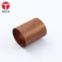 China External Thread Brass Copper Tube For Air Conditioning Refrigeration Heat Exchangers for sale