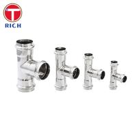 China 304 Stainless Steel Equal Tee CNC Machining Compression Pipe Fittings for sale