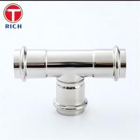 China 304 Stainless Steel Equal Tee CNC Machining Compression Pipe Fittings for sale