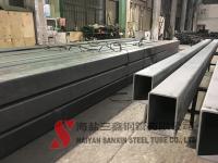 China 10# / 20# Grade Rectangular Steel Tubing 1 - 24mm Thickness 1 - 12M Length for sale
