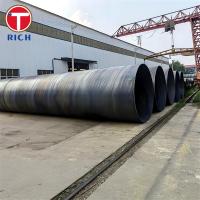 China ASTM A139 Carbon Steel Spiral Weld Steel Pipe For Fluid Transport for sale