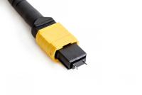 China OM3 / OM4 Fiber Optic Patch Cords Blue Yellow MPO Fiber Patch Cable for sale