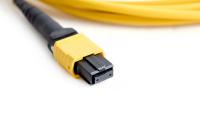 China OM3 / OM4 Fiber Optic Patch Cords Blue Yellow MPO Fiber Patch Cable for sale