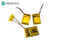China UNEMETECH 401115 Rechargeable Polymer Lithium Battery / 3.7V 40mAh Earphone Battery for sale