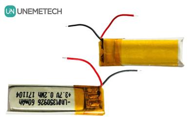 China Rechargeable Bluetooth Lithium Polymer Battery 350926 / 3.7V 60mAh LiPo Batteries with UN38.3 for sale