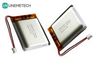 China UNEMETECH 3.7V 1100mAh Lithium Polymer Battery / Long Cycle Life Rechargeable Lipo Battery 103035 for sale