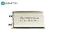 China 3.7V 2300mah Single Cell Lithium Polymer Battery Pack 853465 with IEC62133 for Medical Equipments for sale
