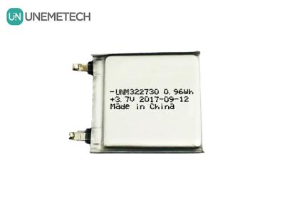 China Customized Rechargeable Polymer Lithium Batteries / 3.7V 260mAh 322730 Li-Po Battery for sale