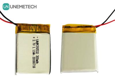 China GPS Tracker Custom Lithium Polymer Battery / 3.7V 300mAh 392532 Rechargeable Lipo Battery for sale