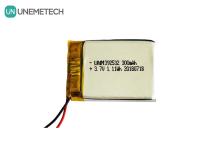 China GPS Tracker Custom Lithium Polymer Battery / 3.7V 300mAh 392532 Rechargeable Lipo Battery for sale