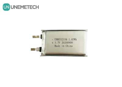 China 3.7V 500mAh Custom Rechargeable Polymer Lithium Battery 552338 for 3C Digital Products for sale