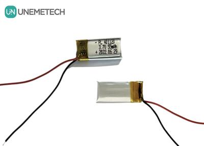China 3.7V 55mAh Small Lithium Polymer Battery 401120 Li Poly Battery For Small Smart Led Light for sale