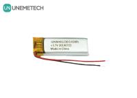 China 401230 Lithium Polymer Battery 3.7V 110mAh Rechargeable Lipo Battery For Earphones for sale