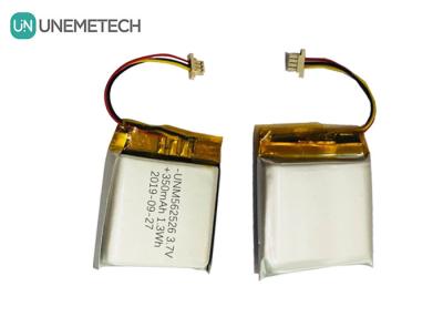 China 4.2V 350mAh Custom Lithium Ion Polymer Batteries 562526 1.0C Discharge For Digital Products for sale