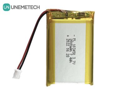 China 3.7V 2000mAh Rechargeable Lithium Polymer Battery 103450 Large Capacity for Electric Breast Pump for sale