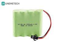 China 4.8V Nickel-Metal Hydride Battery 2800mAh Rechargeable AA Battery Packs for sale