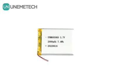 China UNEMETECH 605060 2000mAh Polymer Lithium Battery 3.7V Beauty Instrument Rechargeable Battery for sale