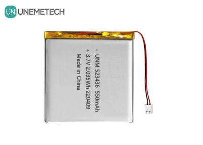 China Lithium-ion Polymer Battery 3.7V 550mAh 523436 Rechargeable Li Polymer Battery for GPS Tracker for sale