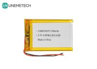 China 3.7V 1350mAh Rechargeable Li Ion Polymer Battery Pack 554247 for Mini Drone for sale