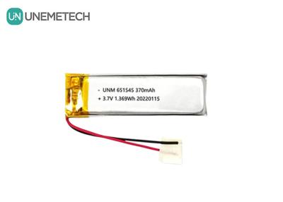 China 3.7V 370mAh 651545 Rechargeable Lithium Li-ion Polymer Battery for Digital Products for sale
