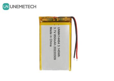 China 3.7V 850mAh Rechargeable LiPo Battery 414464 Pouch Battery For Table Lamp for sale