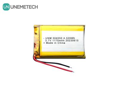 China 3.7V 1170mAh Seamless Intergration Lipo Rechargeable Battery 504050 For Power Tools for sale