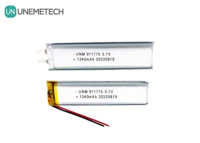 China 3.7V Lipo Rechargeable Batteries 1340mAh Lithium Polymer Battery 911775 for Smart Pen for sale
