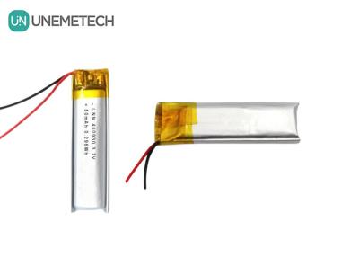 China 3.7V 80mAh 400930 Custom Lithium Polymer Battery Low Weight For Electronic Candles for sale
