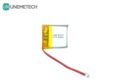 China 3.7V 25mAh 401013 Rechargeable Ultra Thin Slim Lithium Polymer Battery For Smart Glasses for sale