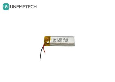 China 3.7V 145mAh 501232 Compact Design Lithium Polymer Battery For Bubble Machine for sale