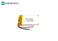 China 3.7V 300mAh 522033 Flexible Custom Li-ion Polymer Battery for Smart Watches for sale