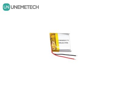 China 3.7V 200mAh Rapid Charging Li-Ion Polymer Battery Cells 802018 For Depilator for sale