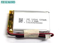 China 2C Fast Charge Lithium Polymer Battery 102540 3.7V 1200mAh LiPo Battery For Medical Devices for sale