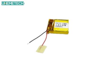 China 3.8V 110mAh 441718 High Voltage Polymer Lithium Ion Battery for Medical Bracelet for sale
